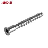 China Steel Cross Hexagon Head Phillips Flat Head Euro Confirmat Screw M6.4 50mm Zinc Plated for sale