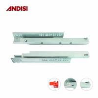 China Cold Rolled Steel Undermount Drawer Slide 45mm Full Extension Soft Close for Furniture Cabinet for sale