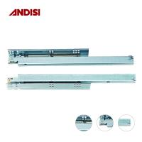 China Cold Rolled Steel Undermount Drawer Slide 45mm Full Extension Soft Close for Furniture Cabinet for sale