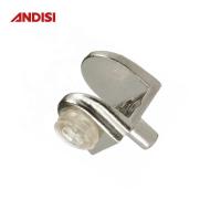 China Zinc Plated Adjustable Glass Shelf Supports Clamp Holder for Flat Glass Railing 8mm for sale