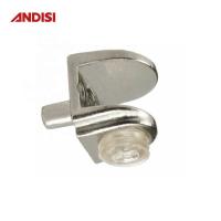 China Zinc Plated Adjustable Glass Shelf Supports Clamp Holder for Flat Glass Railing 8mm for sale