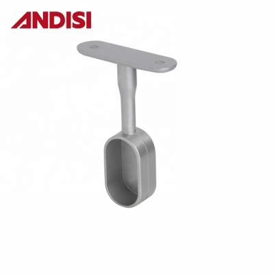 China Zinc Alloy Closet Hanger Rod Pipe Brackets for Wardrobe Tube End Support Nickel Chrome Plated for sale