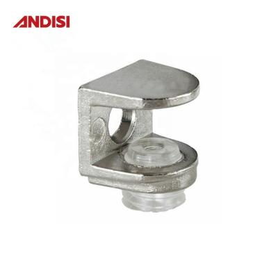 China Zinc Alloy Glass Shelf Bracket Adjustable Shelf Support Holder 8mm 10mm for sale