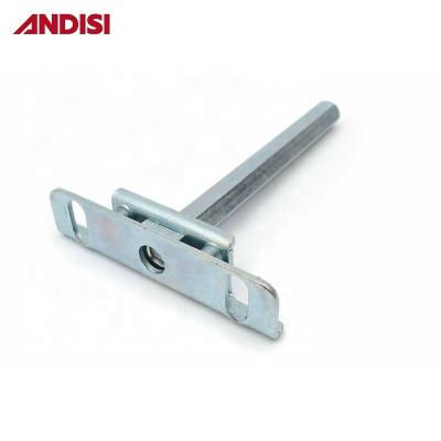 China 76mm Hidden Floating Shelf Support Bracket Steel Zinc Plated Furniture Joint Wall Shelf Bracket FA45 for sale