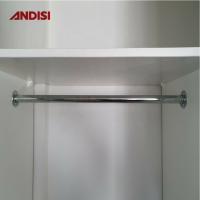 China 25mm Zinc Alloy Closet Rod End Tube Flange Wall Mounted Pipe Support for Wardrobe Organization for sale
