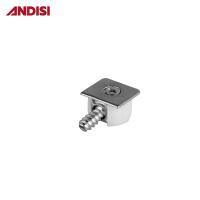 China Zinc Alloy Steel Plastic Shelf Bracket EA03 with Furniture Connector Screws and Glass Shelf Support for sale