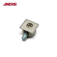 China Zinc Alloy Steel Plastic Shelf Bracket EA03 with Furniture Connector Screws and Glass Shelf Support for sale
