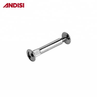 China M4 Furniture Cam Lock Joint Screw Steel Nickel Plated Connector 27mm 15mm for sale