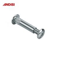 China M4 Furniture Cam Lock Joint Screw Steel Nickel Plated Connector 27mm 15mm for sale
