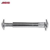 China M4 Furniture Cam Lock Joint Screw Steel Nickel Plated Connector 27mm 15mm for sale