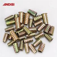 China Zinc Alloy Die Casting M6 M8 M10 Wood Hex Flange Furniture Insert Nut for Furniture Assembly for sale
