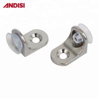 China Nickel Plated PVC Zinc Alloy Cupboard Shelf Support with Suction Cup for Glass Holder Bracket EA16 for sale