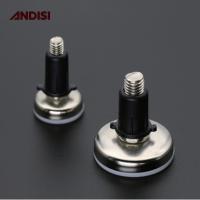 China Adjustable Furniture Legs M6 M8 Threaded Rubber Feet Nylon Plastic 55mm Height for sale