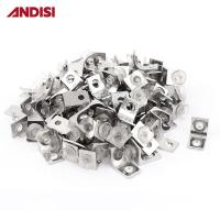 China Zinc Alloy PVC Glass Clamp Bracket Holder for Flat Glass Railing Shelf Support Nickel Plated EA16 for sale