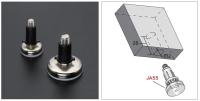 China Nylon Plastic Adjustable Furniture Feet M6 M8 Thread Cabinet Legs for Furniture Accessories for sale