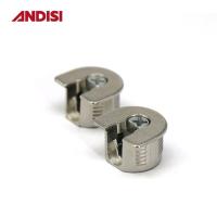 China Zinc Plated Wood Panel Rafix Joint Furniture Connector 20mm Nickel Housing for sale