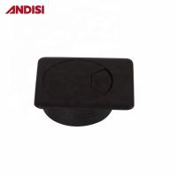 China 50mm Square Hole Cover Cable Grommet for Desk Wire Management Plastic White Black for sale