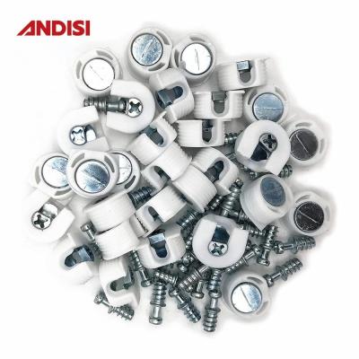 China ANDISI Furniture Connectors Joint Parts Round Fitting Cabinet Connecting Wood Housing Rafix Connector Nyloy Zinc Alloy for sale