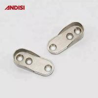 China Zinc Alloy Oval Wardrobe Clothes Hanging Rail Holder Support Bracket HA23 Nickel Chrome Plated for sale