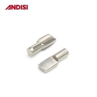 China Nickel Plated Spoon Shape Metal Bracket 5mm Shelf Support Pegs for Furniture Cabinet for sale