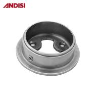 China Chrome Plated 50mm Diameter Clothes Hanging Rail Round Tube Holder Closet Rod Support Steel Flanges for Wardrobe for sale
