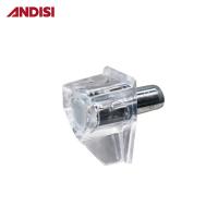 China 5mm Plastic Shelf Support Pins for Cabinet Board Glass Holder Furniture Hardware for sale