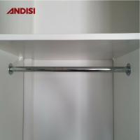 China Zinc Alloy Chrome Plated Wardrobe Round Tube Support Bracket Holder Flange 25mm for sale