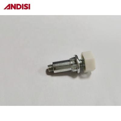 China Adjustable Leveling Feet M6 Steel Nylon Plastic Cabinets Furniture Legs 20mm to 35mm Length for sale