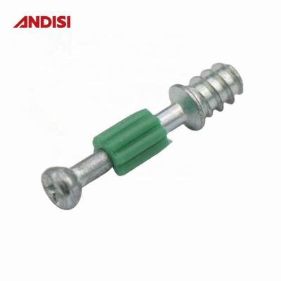 China Zinc Steel Furniture Bolts Mini Fix Screw Bolt Connection Bolt M6.2 24mm 34mm for sale