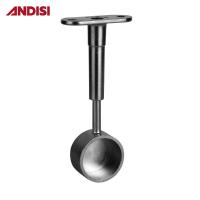 China Zinc Alloy Round Wardrobe Rail Tube Support for Closet Rod Centre Brackets 25mm Adjustable 80-120mm for sale