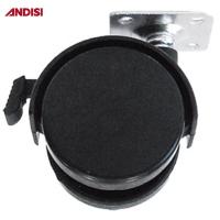 China Steel Nylon Office Chair Caster Wheel 50mm Heavy Duty Castor Roller for Furniture for sale