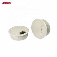 China Plastic Desk Cable Grommet Wire Outlet Cover 13mm 18mm Height for Home Office Furniture for sale