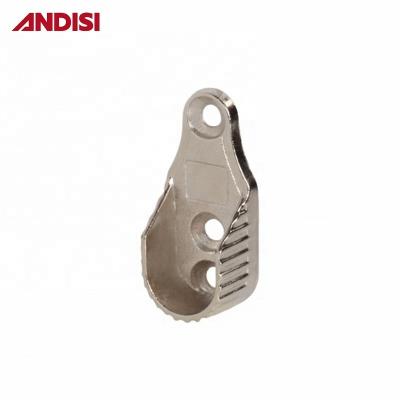 China Zinc Alloy Oval Pipe End Bracket for Hanging Rod Rail Support Wardrobe Accessories HA04 for sale