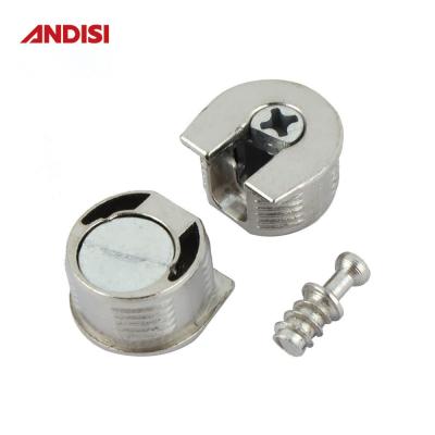 China Zinc Alloy 20mm Eccentric Connecting Fitting Panel Connector for Furniture Cam Lock for sale