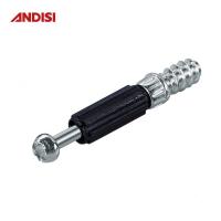 China Plastic Furniture Cabinet Cam Lock Mini Fix Dowel Connecting Bolts Screws Zinc Plated Black for sale