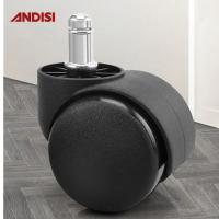 China 50mm Black PA Nylon Swivel Caster for Office Chair Cabinet Furniture Wheel 40kg Load Capacity for sale