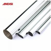 China Round Steel Wardrobe Hanger Closet Rail 19mm Chrome Plated 2000mm for Hanging Clothes for sale