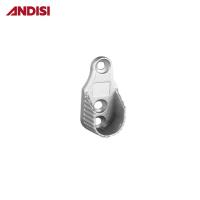 China Zinc Alloy Closet Rod Support Bracket Oval Pipe Support for Wardrobe Fitting Accessories HA04 for sale