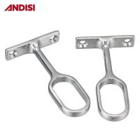China Zinc Alloy Oval Wardrobe Tube Support Closet Rod Hanging Rail Center Bearing 20mm for sale