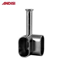 China Zinc Alloy Wardrobe Tube Holder End Support for Closet Rods 16mm 25mm for sale