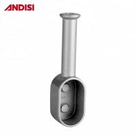 China Zinc Alloy Wardrobe Tube Holder End Support for Closet Rods 16mm 25mm for sale