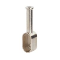 China Zinc Alloy Wardrobe Tube Holder End Support for Closet Rods 16mm 25mm for sale