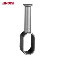 China Zinc Alloy Wardrobe Tube Holder End Support for Closet Rods 16mm 25mm for sale