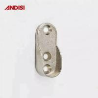 China 44mm Zinc Alloy Clothes Rail Holder for Wardrobe Cabinet Oval Pipe Tube End Bracket Nickel Chrome Plated for sale