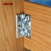 China Iron Bed Bracket KA17 Furniture Hardware Connecting Metal Corner Bracket for Wood Metal Bed Frame for sale
