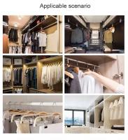 China Adjustable Zinc Alloy Closet Rod Support Bracket for 25mm Round Wardrobe Hanging Tube 80-120mm for sale