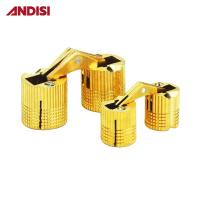 China Solid Brass Concealed Cylinder Hinge for Wooden Box Furniture 6 Sizes for sale