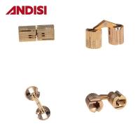 China Solid Brass Concealed Cylinder Hinge for Wooden Box Furniture 6 Sizes for sale