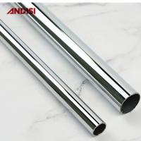 China Chrome Plated Wardrobe Hanging Rail Rod 25mm 30mm 50mm Steel Closet Tube for Clothes for sale