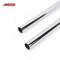 China Chrome Plated Wardrobe Hanging Rail Rod 25mm 30mm 50mm Steel Closet Tube for Clothes for sale